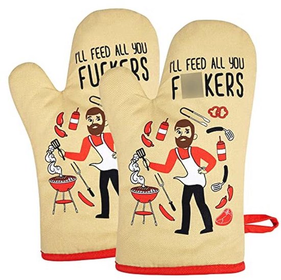 Grappige Ovenwanten voor Koks - Unieke Cadeaus voor BBQ en Keuken | bol