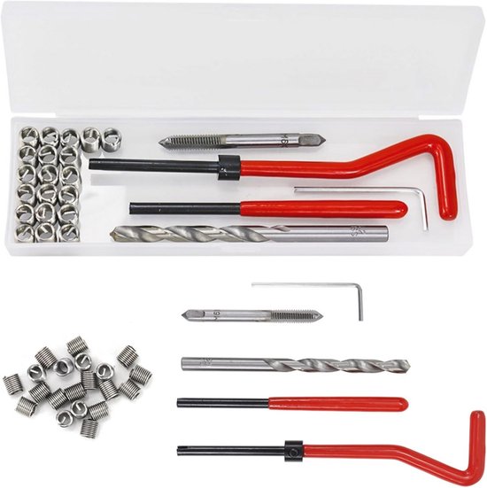 Reparatieset voor Schroefdraad M5 M6 M8 - 75-delige Helicoil Set | bol