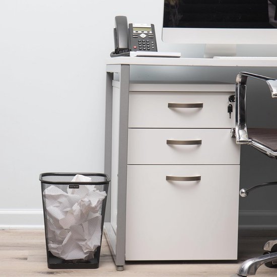 Set van 2 metalen gaas afvalbakken met 5 gallon capaciteit | bol
