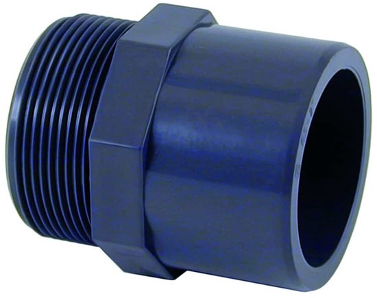 PVC-U Overgang Sok x AG 40-32mm x 1 1/4" PN10 | bol