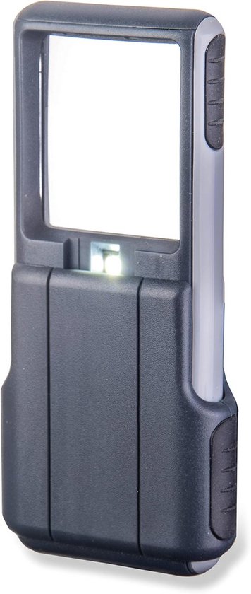Compacte 3x Pocket Vergrootglas met LED Verlichting en Beschermhoes | bol
