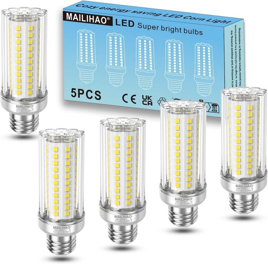 LED E27 maïskolflamp 16 watt daglichtwit 5000K 2050 lumen, vervanging ...