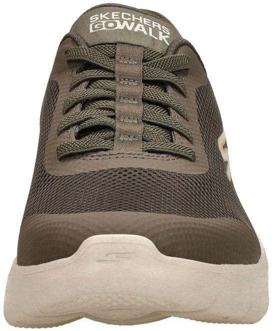 Skechers Slip-ins Go Walk Flex - Hands Up - Heren Instappers - Bruin | bol