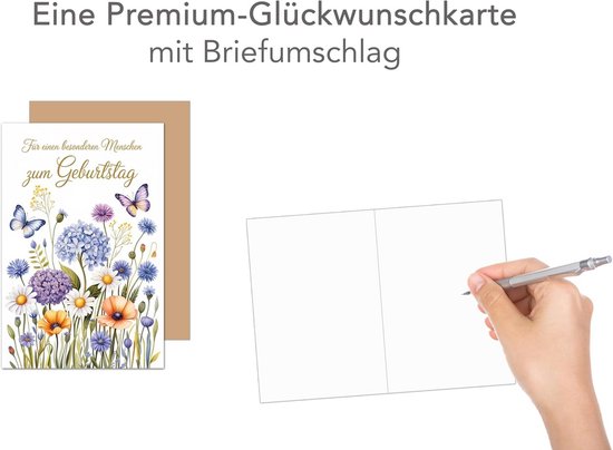 Luxe Verjaardagskaart met Spreuk, Inclusief Envelop | Dubbele Wenskaart ...