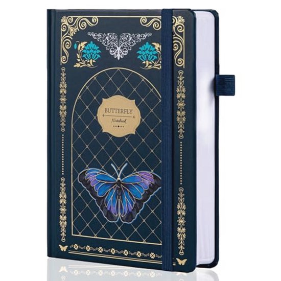Butterfly Journals, A5 College Lined Notebooks for Writing, 320 Pages ...