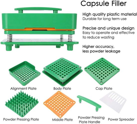 Capsule vulmachine voor 64 gaten met poeder distributieplaat - FDA ...
