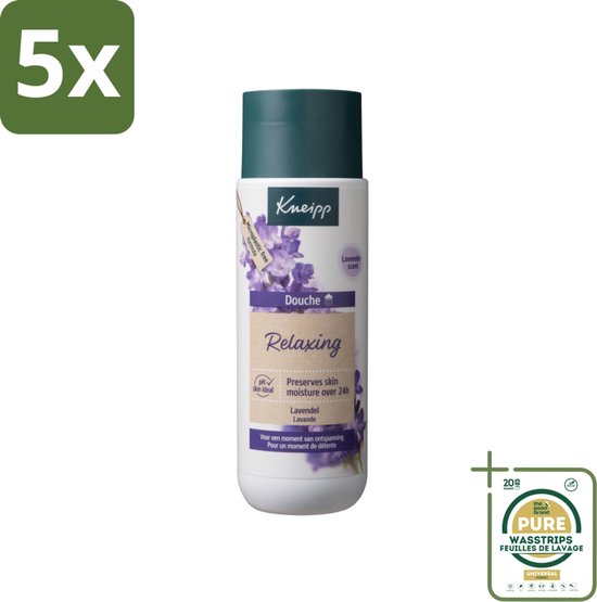 5 x Kneipp Douche Relaxing 200 ml - Grootverpakking - Douchegel ...