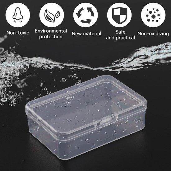 Plastic Opbergdozen - Set van 6 - Transparant - Knutselaccessoires en ...