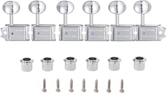 Vintage Gitaar Stemmechanieken Set Chroom Split Post voor Stratocaster ...