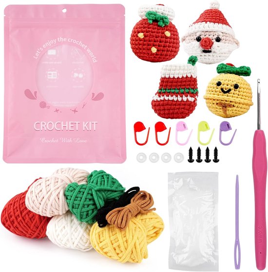 Complete Haakset voor Beginners: Maak Kerstdecoraties en Cadeaus | bol