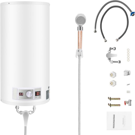 Elektrische Boiler 80 Liter Verticaal met Doucheset en Regelbaar ...