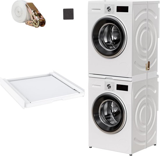 Tussenframe voor Wasdroger en Wasmachine - Universele Ophangset | bol