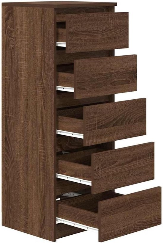 Dressoir met Lades 99 cm Hoog - Kast voor Hal, Woonkamer of Keuken ...