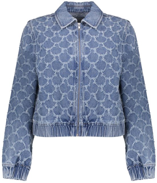 Geisha Jas Denim Jasje Met Structuur 65006 10 Mid Blue Denim Dames Maat ...
