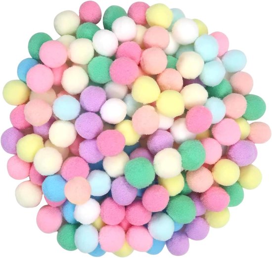 Pompons voor knutselen en decoratie - Set van 400 stuks - Ideaal voor ...