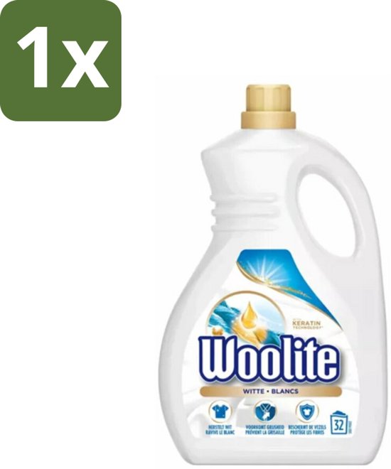 Woolite - Wasmiddel - Vloeibaar Wasmiddel - Wit - 25wb/1,5L - 1 stuk | bol