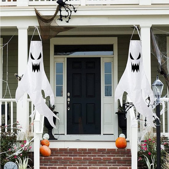 Spook windzak-vlaggen voor Halloween - Met LED verlichting - Decoratie ...