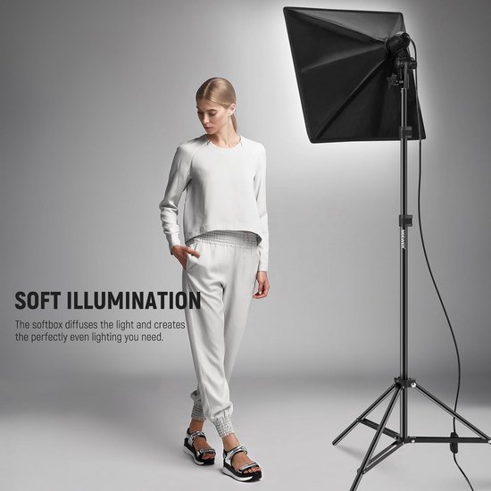 Professionele Softbox Verlichtingsset voor Studiofotografie en Video ...