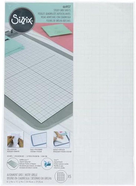 Sticky Grid Sheets 8 1/4 "x 11 5/8" 5PK | bol