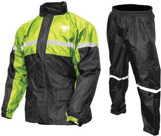 Waterdicht Motor Regenpak Set Twee Delig Hoog Zichtbaar Geel | bol