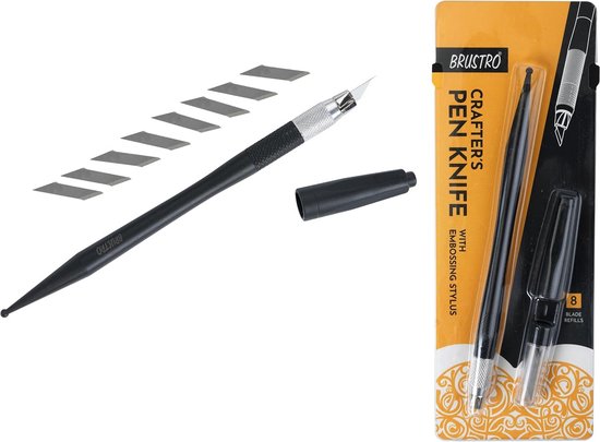 Precisie Hobby Mes met Embossing Stift en 8 Blad Navullingen voor ...