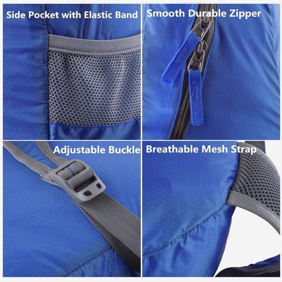 Opvouwbare Wandelrugzak 40L - Ultra Lichtgewicht en Waterbestendig voor ...