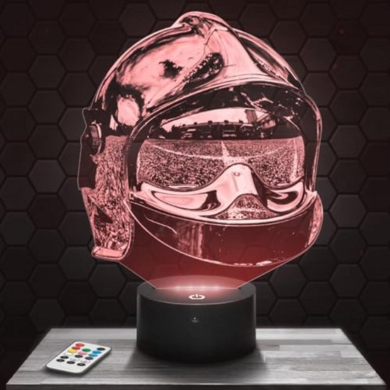 Nachtlampje Helm Decoratie Vuursoldaat - Origineel Cadeau-idee voor ...