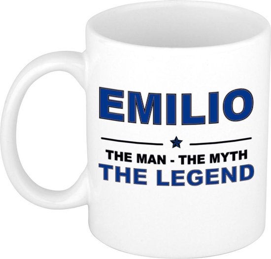Nom cadeau Emilio - L'homme, le mythe la légende tasse à café / tasse ...