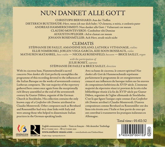 Brice Sailly, Clematis, Stéphanie de Failly - Nun Danket Alle Gott (CD ...