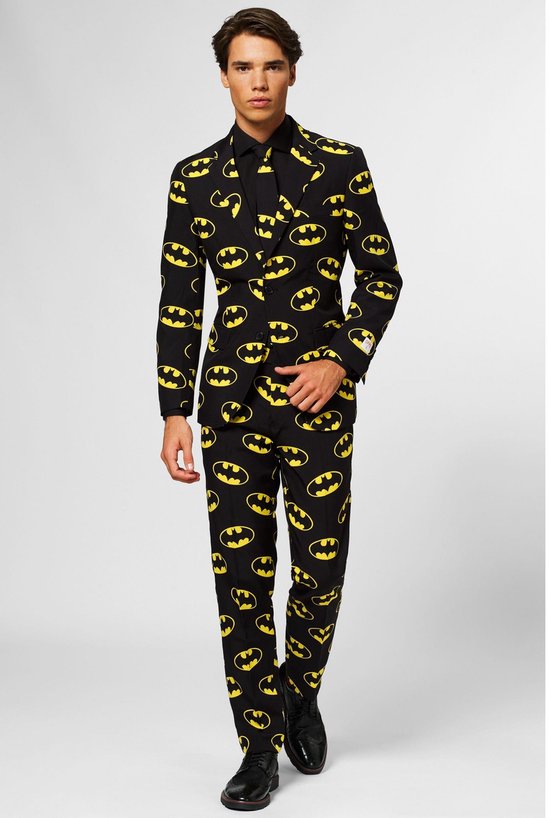 OppoSuits Batman™ - Heren Pak - Batman DC Comics - Zwart - Maat EU 52 ...