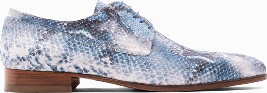Paulo Bellini Lodi Heren Veterschoenen Blauw / Wit Slang | bol