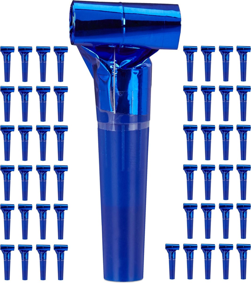 Relaxdays roltongen feest toeter - feesttoeters - 50 stuks - roltoeters ...