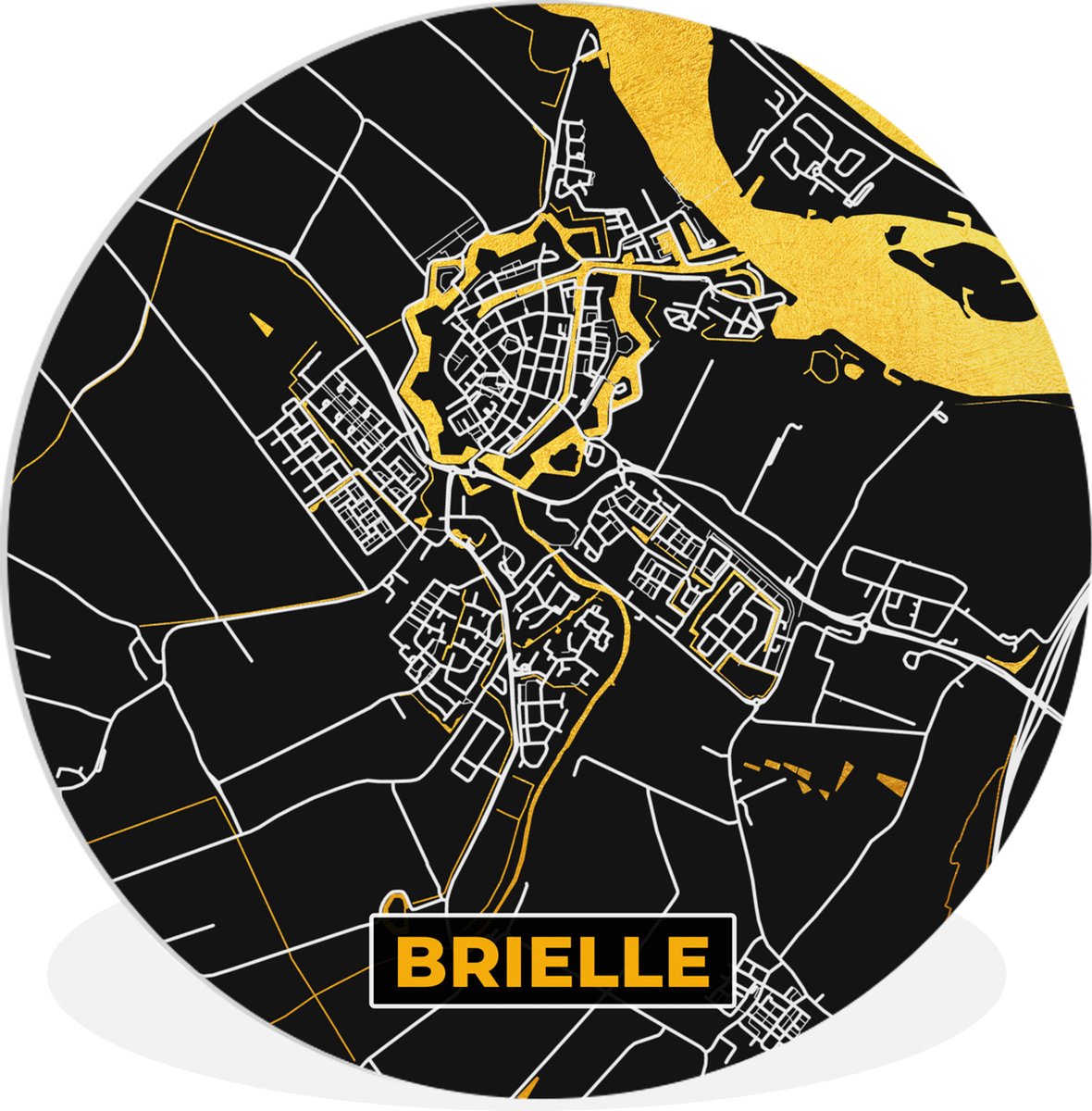 Wall Circle - Wall Circle Indoor - City Map - Brielle - Plan d'étage ...
