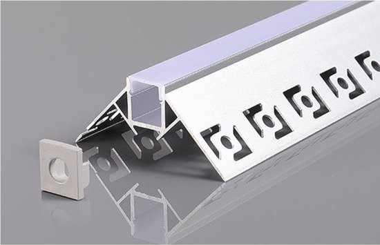 Led Inbouw stuc hoekprofiel | 9mm voor LED strip | 2 meter | bol.com