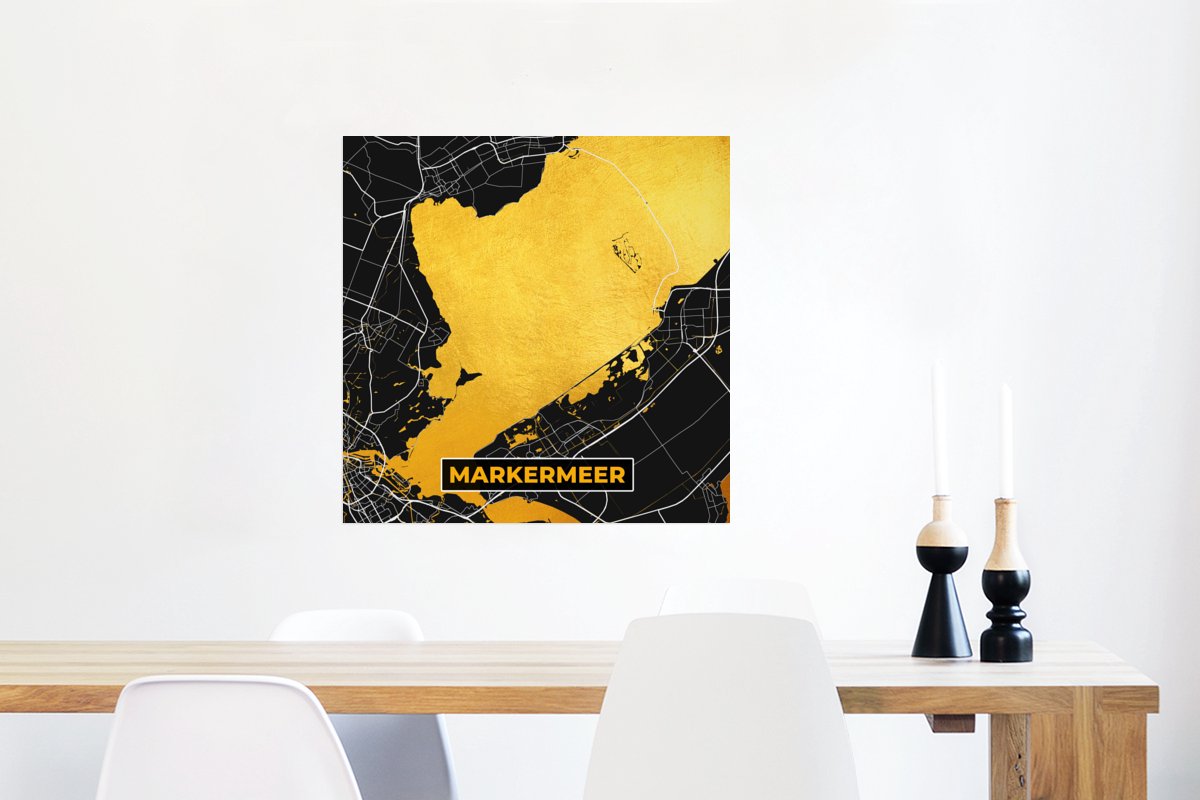 Poster Kaart - Plattegrond - Markermeer - Stadskaart - Nederland ...