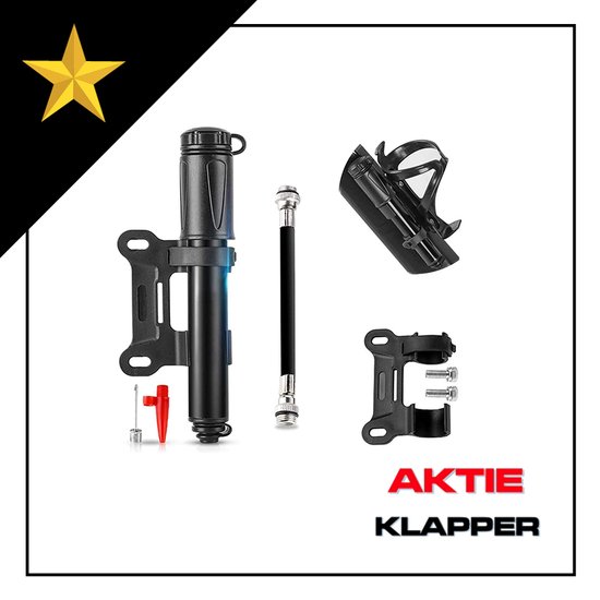 Fietspomp klein met fietspompslang - universeel fietsventiel | bol.com