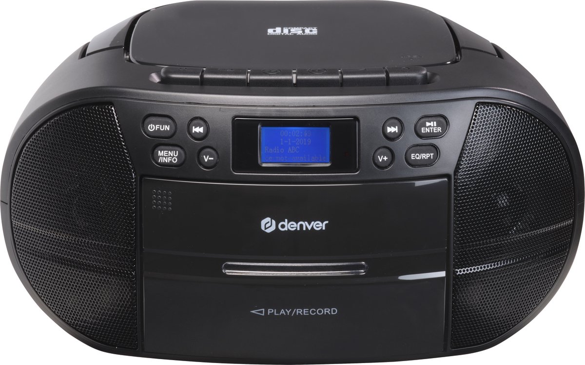 Denver TDC-280 - Boombox - DAB - FM - Radio - CD speler - AUX input ...