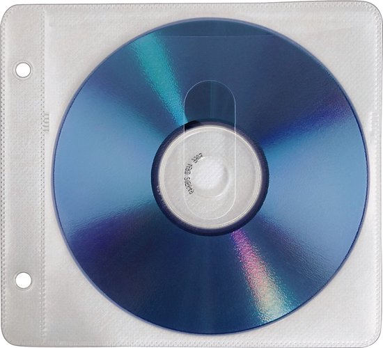 Hama Cd-/dvd-ringboek-huizen, pak van 50, wit | bol
