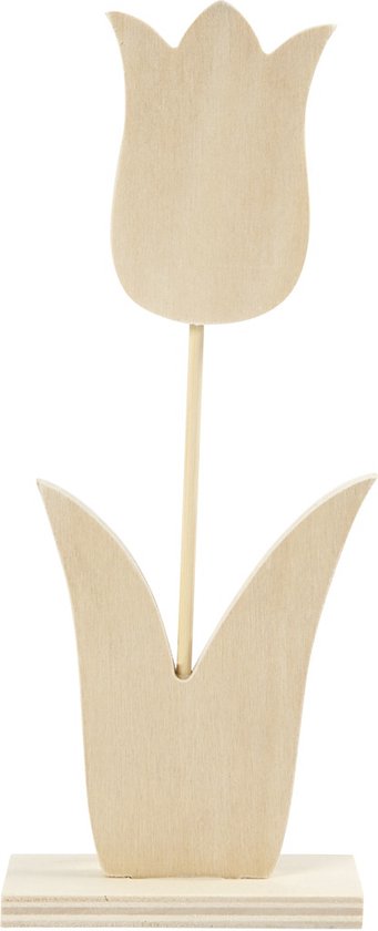 Tulp h: 23 5 cm b: 9 cm triplex 1stuk dikte 1 cm | bol.com