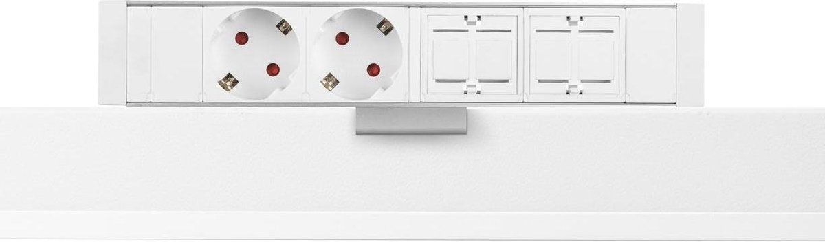 Filex Power Desk Up® - 2x 230V, 2x keystone - Wit | bol.com