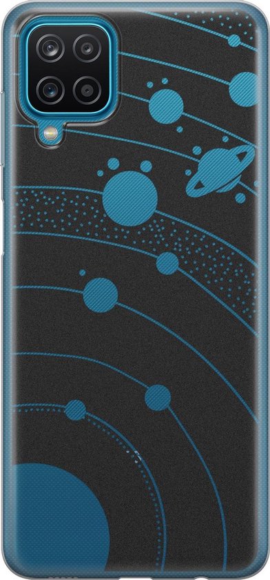 Samsung Galaxy A12 siliconen hoesje - Universe space - Soft Case ...