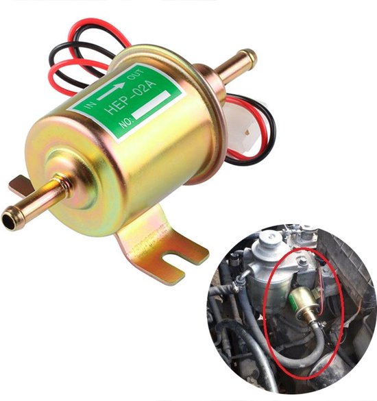 HEP-02A Universele auto 12V brandstofpomp Inline lagedruk elektrische ...