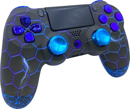 Sony DualShock 4 Controller V2 - PS4 - Hex Lightning Blue ELITE eSports ...