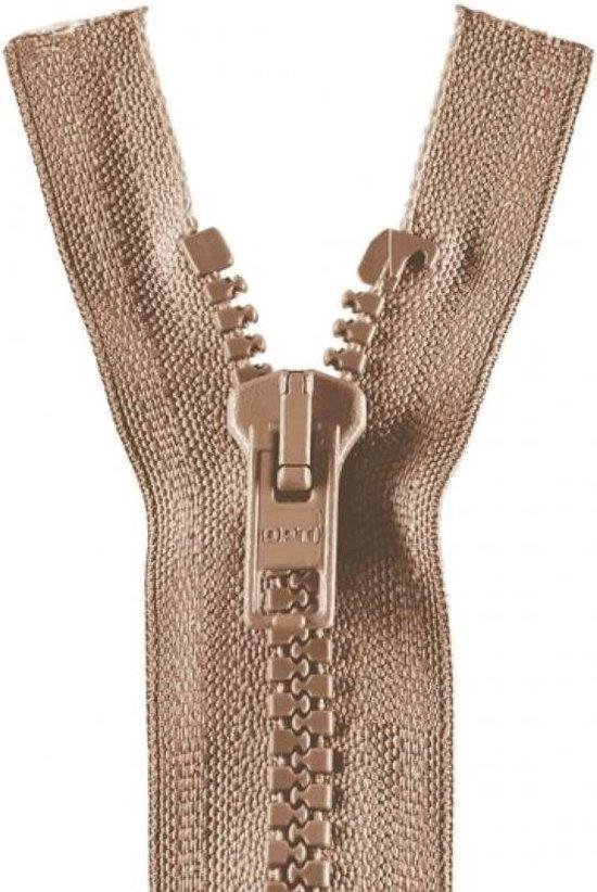 Opti P60 ritssluiting bloktand, deelbaar, Beige, 65cm, per stuk. | bol.com