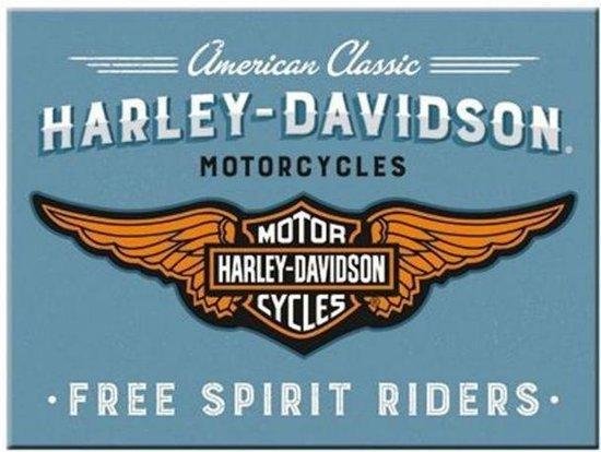 Harley-Davidson Logo Blue Magneet | bol.com
