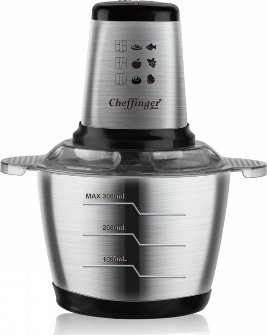 Cheffinger CF-FP1000I: 3L 1000W Keukenmachine | bol