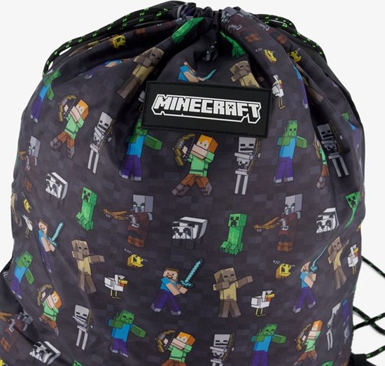 Minecraft gymtas zwart | bol