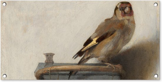 Tuinposter Het puttertje - Carel Fabritius - 80x40 cm - Wanddecoratie ...