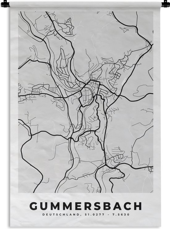 Wandkleed - Wanddoek - Gummersbach - Duitsland - Kaart - Plattegrond ...