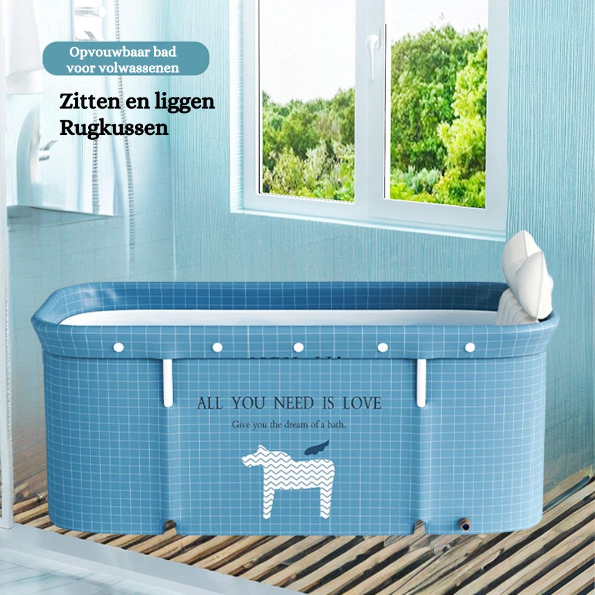 Opvouwbare Badkuip - Badkuip, opvouwbaar, 120 x 60 cm, mobiele ...